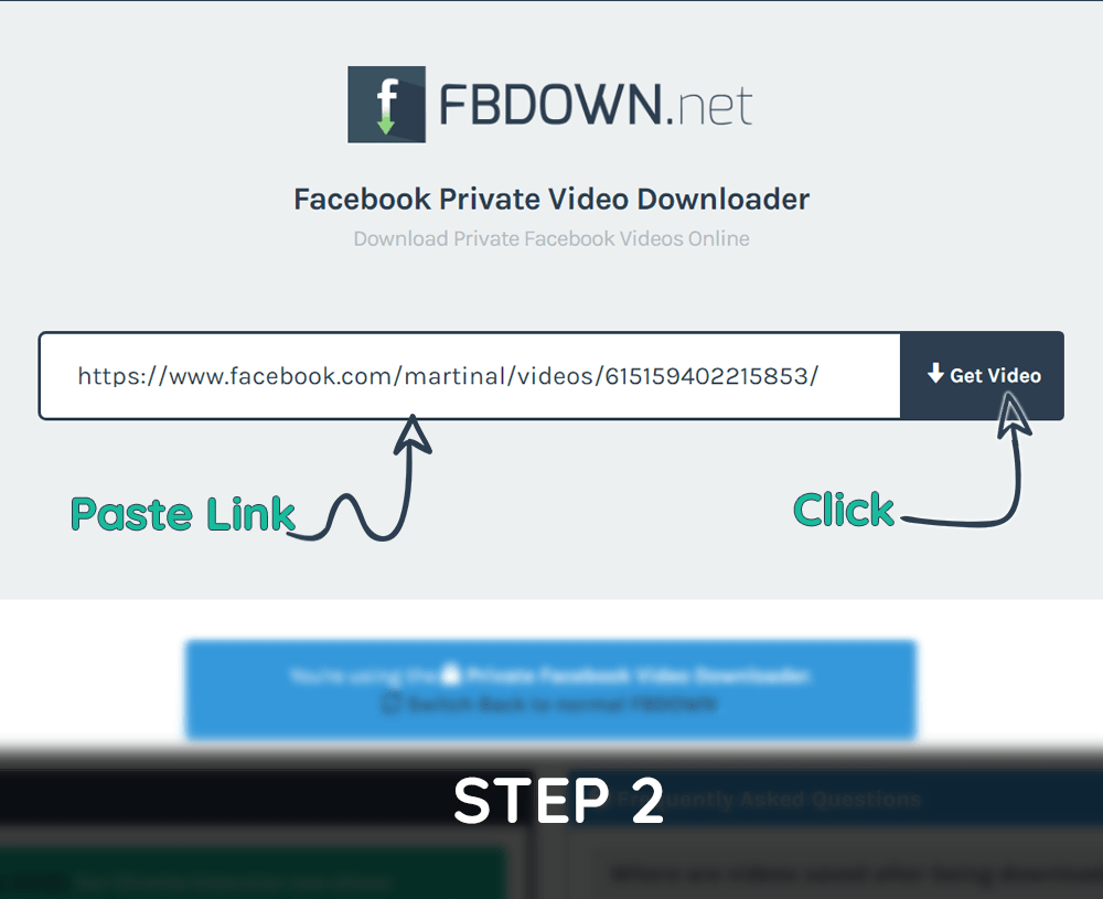 Descargador de vídeo privado de Facebook